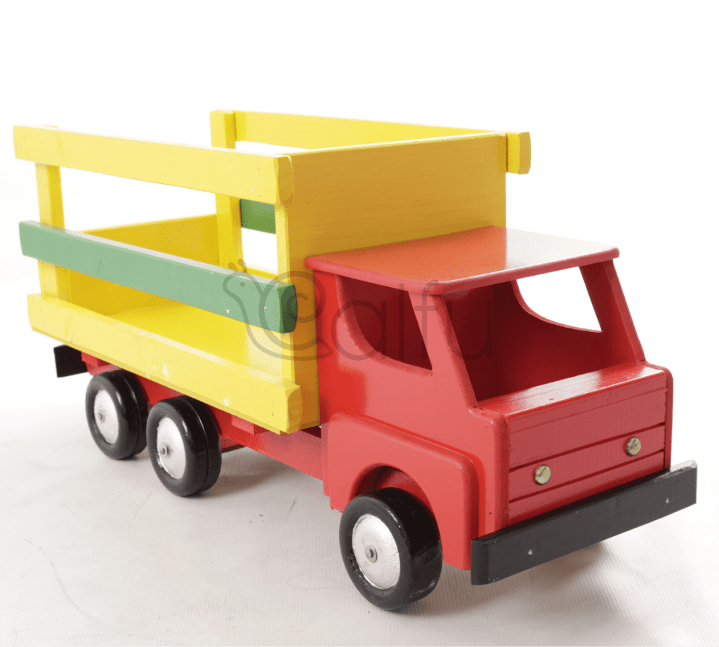Camión Grande Madera (Soporta 40 kg) para bebé y niños | Caracolito Calfu