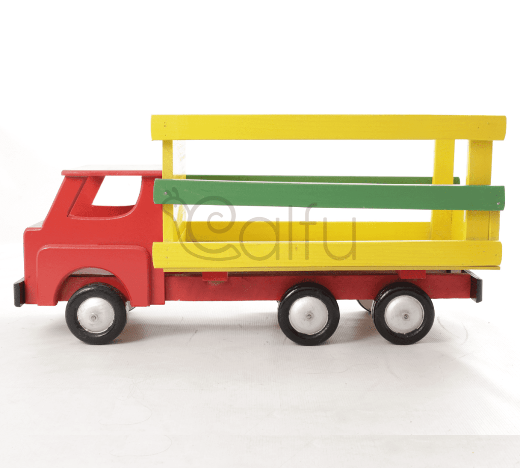 Camión Grande Madera (Soporta 40 kg) para bebé y niños | Caracolito Calfu